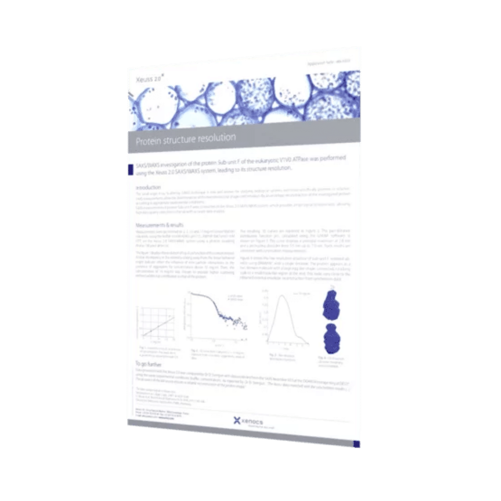 Protein Structure Determination With SAXS/WAXS Measurements